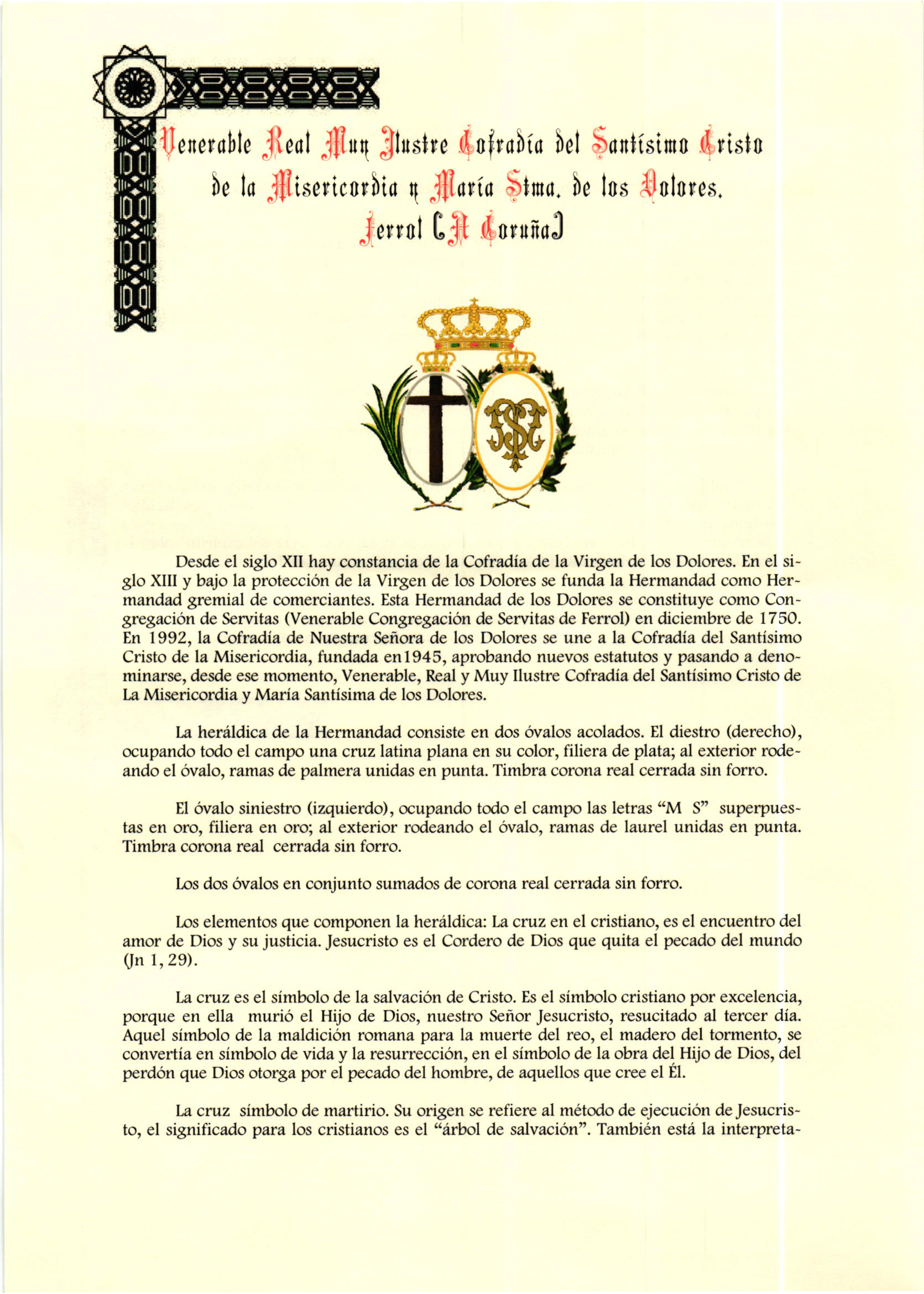 Anagrama – Venerable y Muy Ilustre Cofradía del Santísimo Cristo de la ...